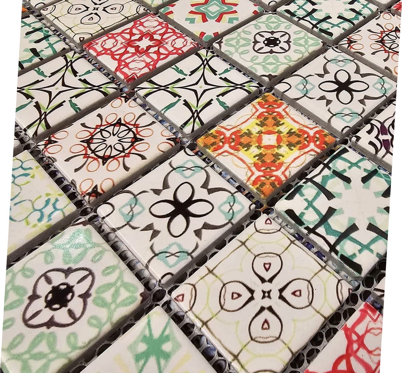 Porcelain Moroccan Fes (Swatch size 15 by 15 cm) – Tulp Mosaics